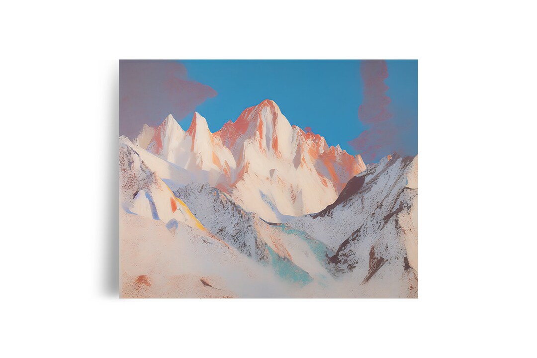 Mount Whitney Poster -- Giclée Archival Fine Art Print, 11x14 16x20 ...