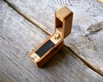 Handmade wood ring boxes directly from craftsman by Woodthingstore