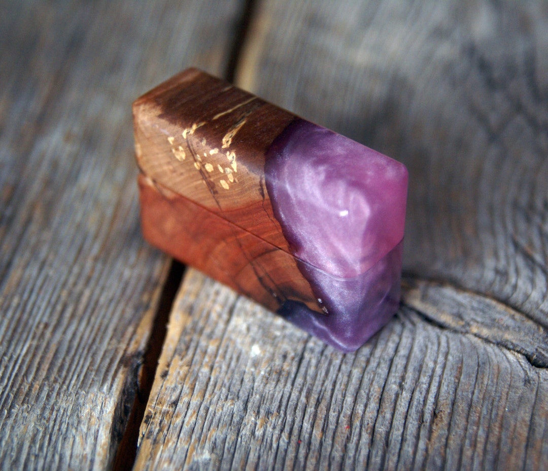 Wood Ring Box, Ring Box, Epoxy Resin Ring Box, Wedding Ring Box ...
