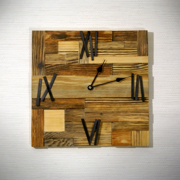 Reclaimed Wood Clock - Etsy