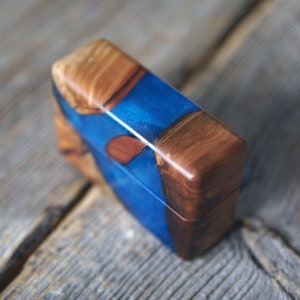 Slim Ring Box, Epoxy Ring Box, Wood Ring Box, Engagement Ring Box ...
