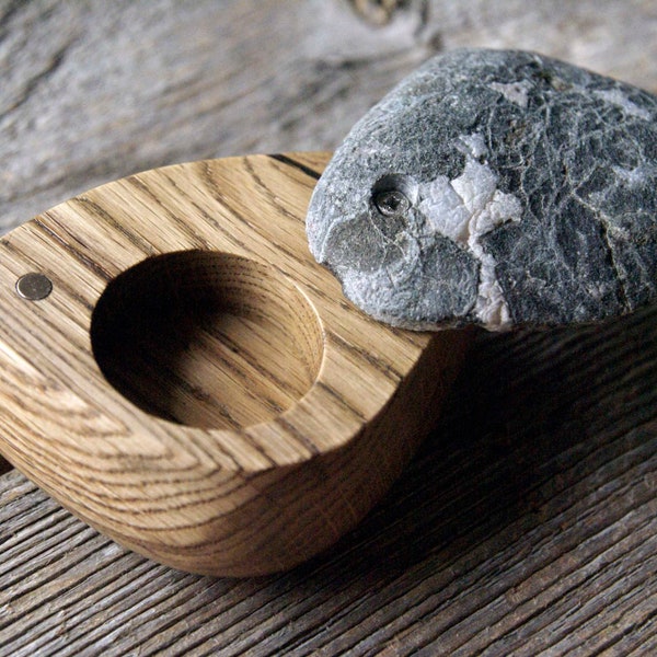 Stone and Wood Ring - Etsy