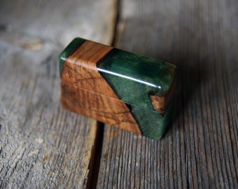 Slim Ring Box, Wood Ring Box, Engagement Ring Box, Proposal Ring Box ...