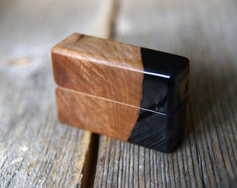 Slim Ring Box, Wood Ring Box, Engagement Ring Box, Proposal Ring Box ...