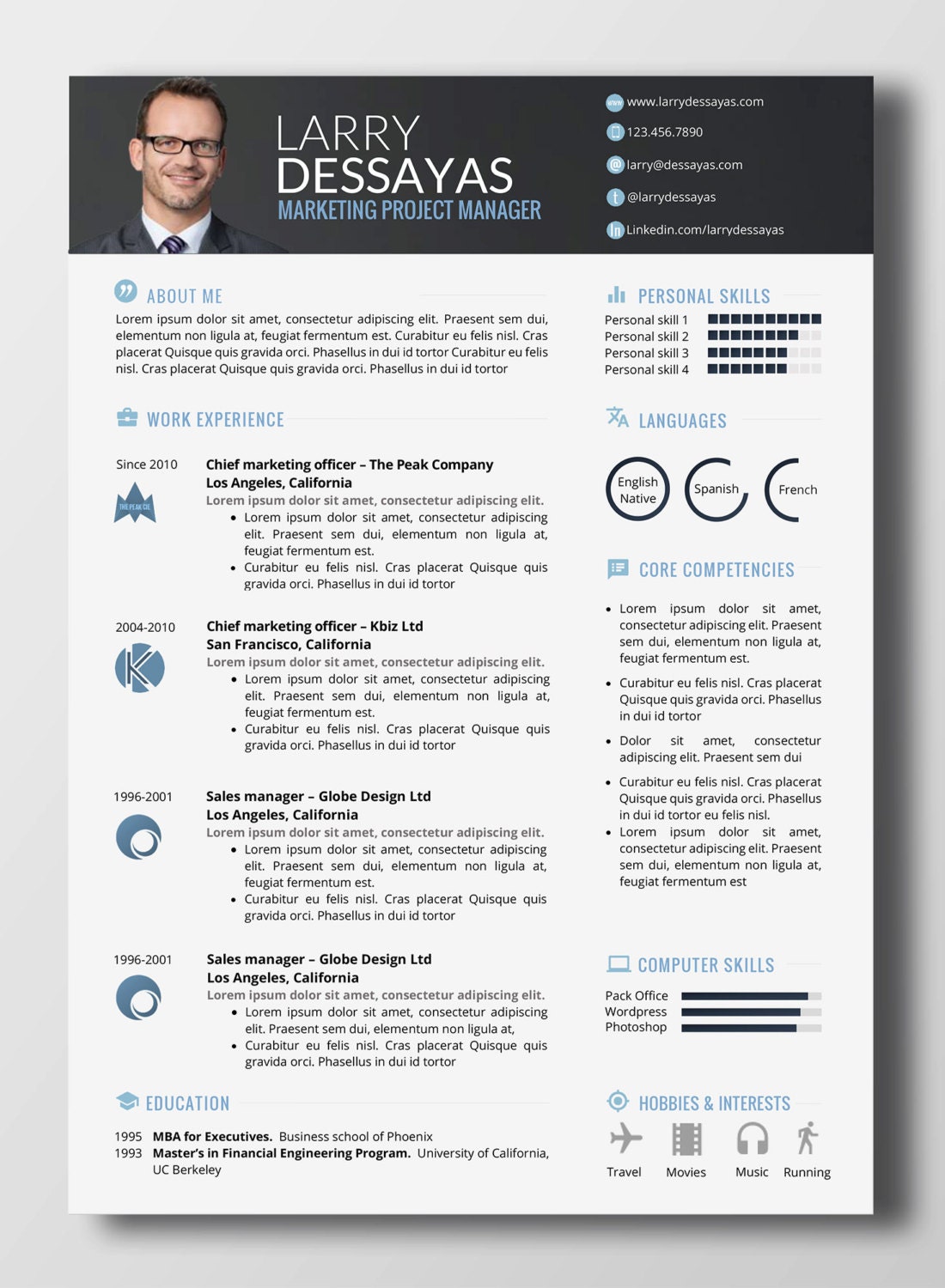 Impactful Resume (word) - Etsy
