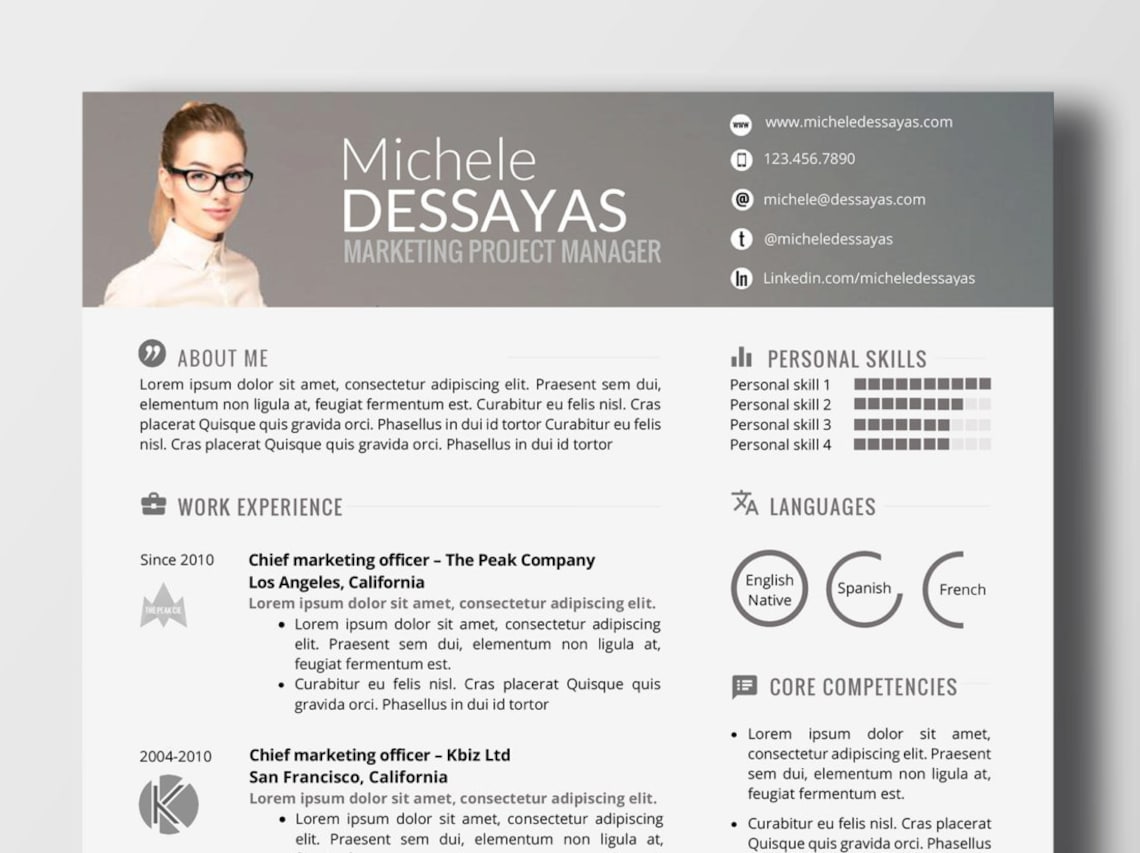 Impactful Resume (word) - Etsy