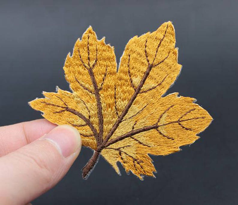 Maple Leaf Iron on Patch Embroidered Patch 6.8x8cm PH541 - Etsy