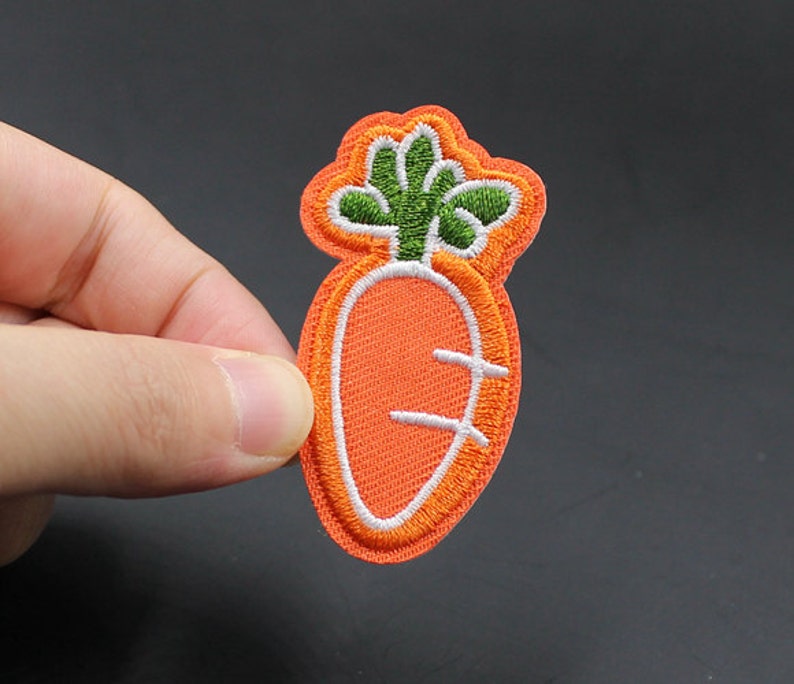 Carrot Iron on Patch Embroidered Patch 3x5.5cm PH199 - Etsy