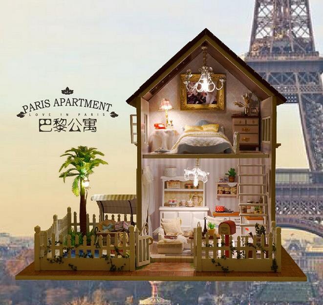 Paris Apartment Dollhouse DIY Kit Miniature Dollhouse DIY | Etsy