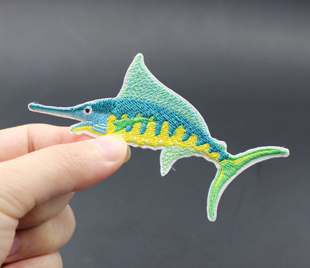 Swordfish Iron on Patch Embroidered Patch 9.8x5cm PH181 - Etsy