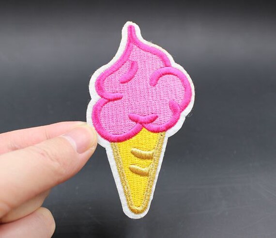Icecream Iron on Patch Embroidered Patch 5x9.8cm PH354 - Etsy