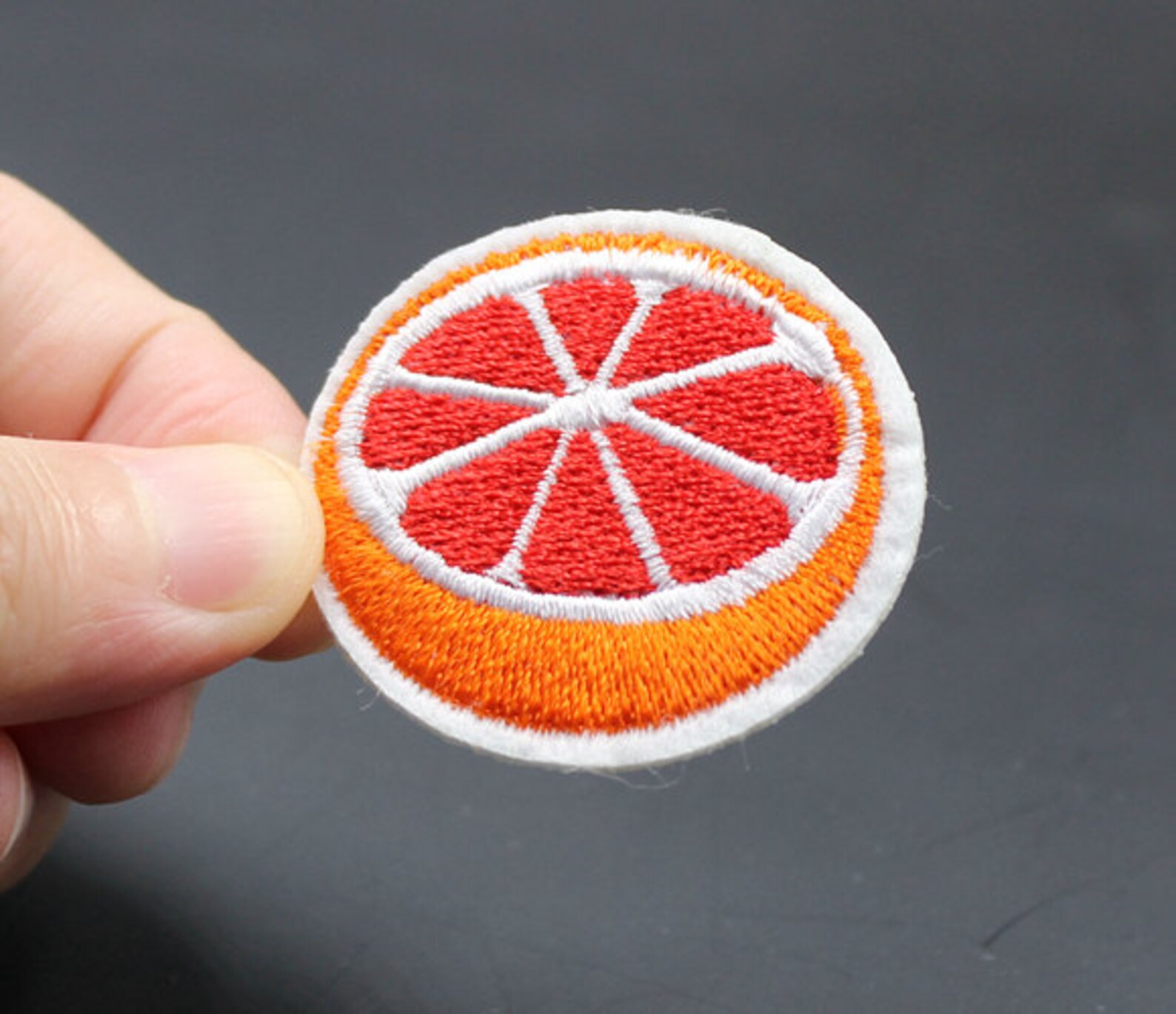 Orange Iron On Patch Embroidered Patch 4.1x3.8cm PH237 | Etsy