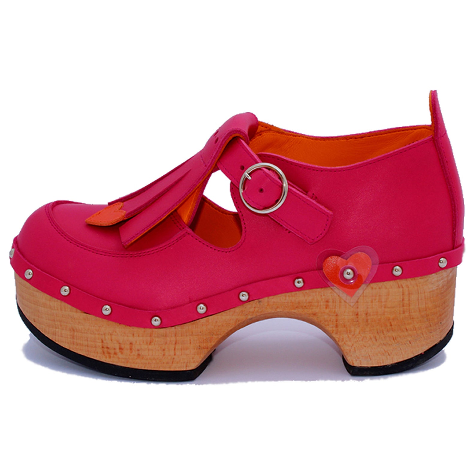 Pink Heart Fringe Clog - Etsy