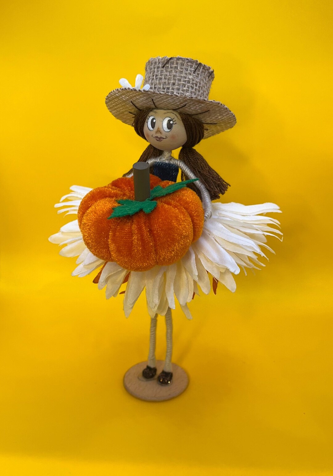 Scarecrow Collectible Doll Fall Decor Gift Scarecrow Inspired Handmade ...