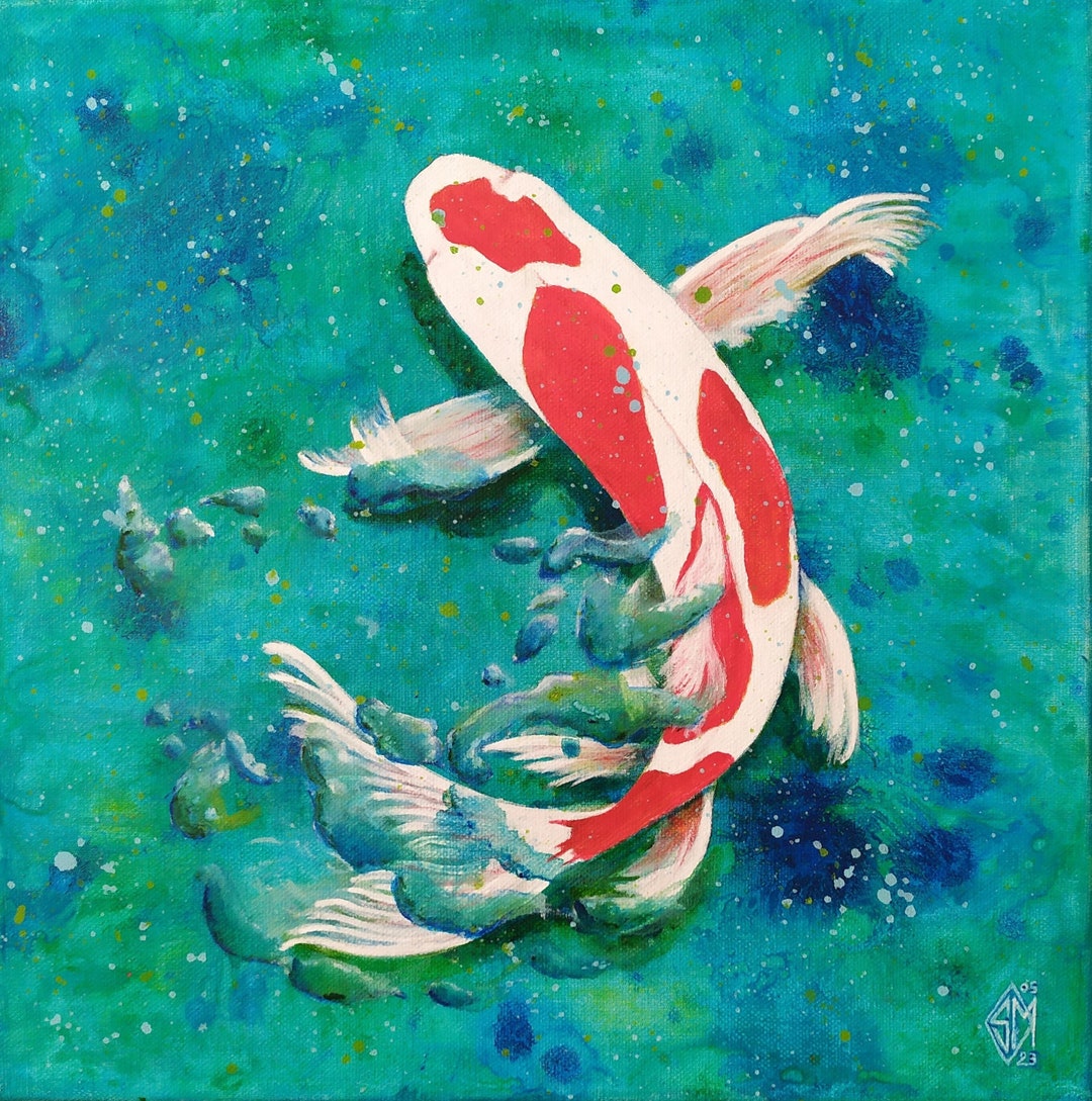 Koi - Original Painting - Etsy