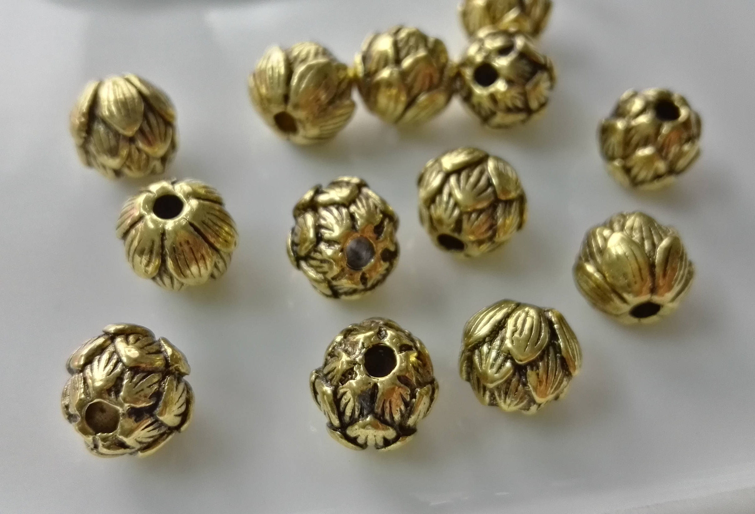 30PCS Lotus Seeds Beads Lotus Flower BeadsNepalese beads | Etsy