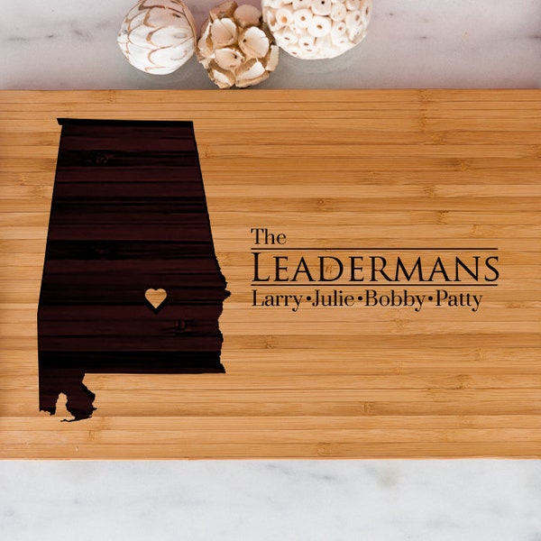 Wood Alabama Cutting Board - Etsy