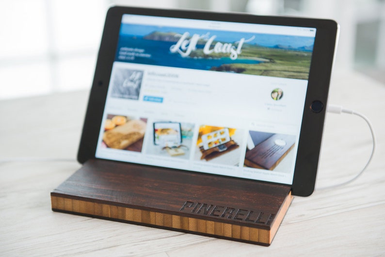 Zoom Meeting Engraved Tablet Stand by Left Coast Original - Etsy