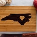 Personalized North Carolina State Engraved Cutting Board by Left Coast ...