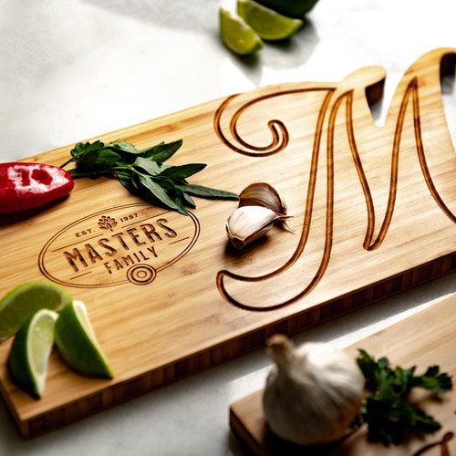 Minimalist Initial Board by Left Coast Original - Etsy