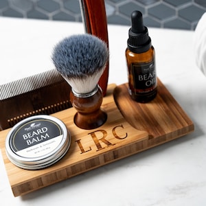 Personalized Beard Kit Caddy, Bathroom Organizer for Men, Gift for Him ...