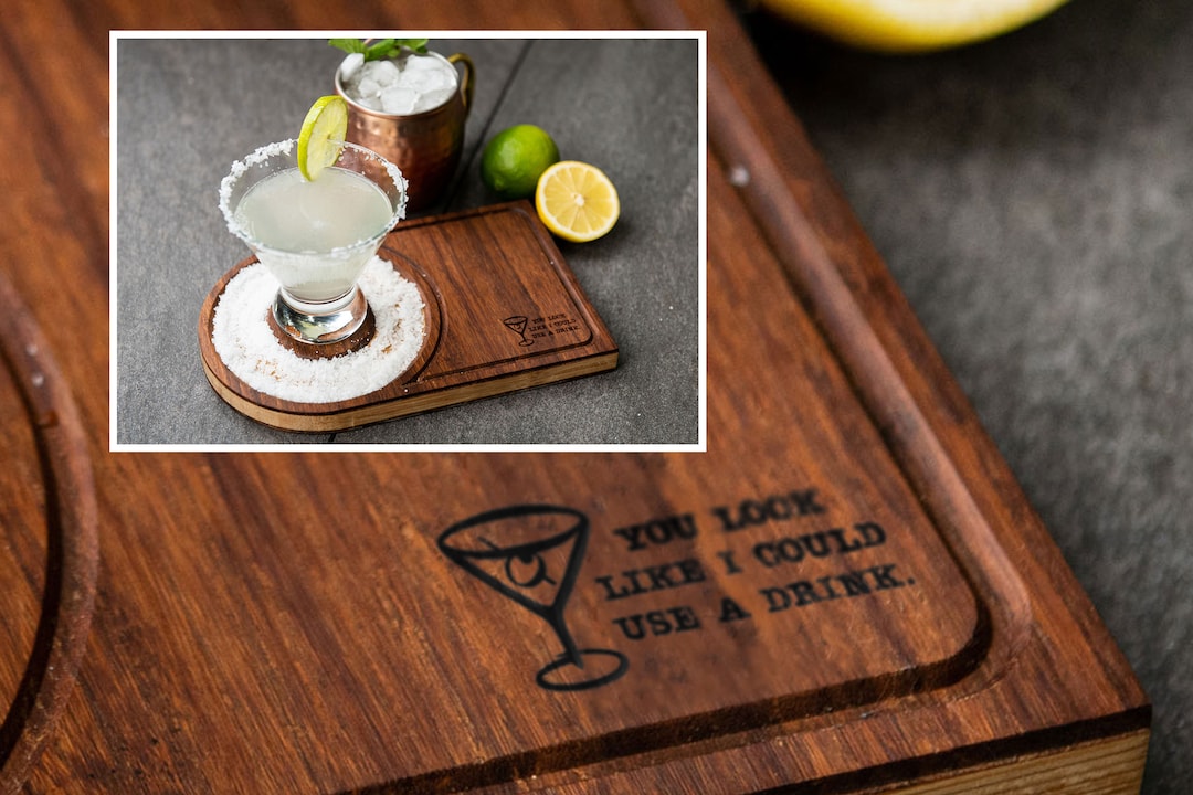 Funny Engraved Custom Barkeep Board - Real Wood With 45 Design/phrase ...