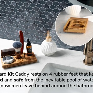 Personalized Beard Kit Caddy, Bathroom Organizer for Men, Gift for Him ...