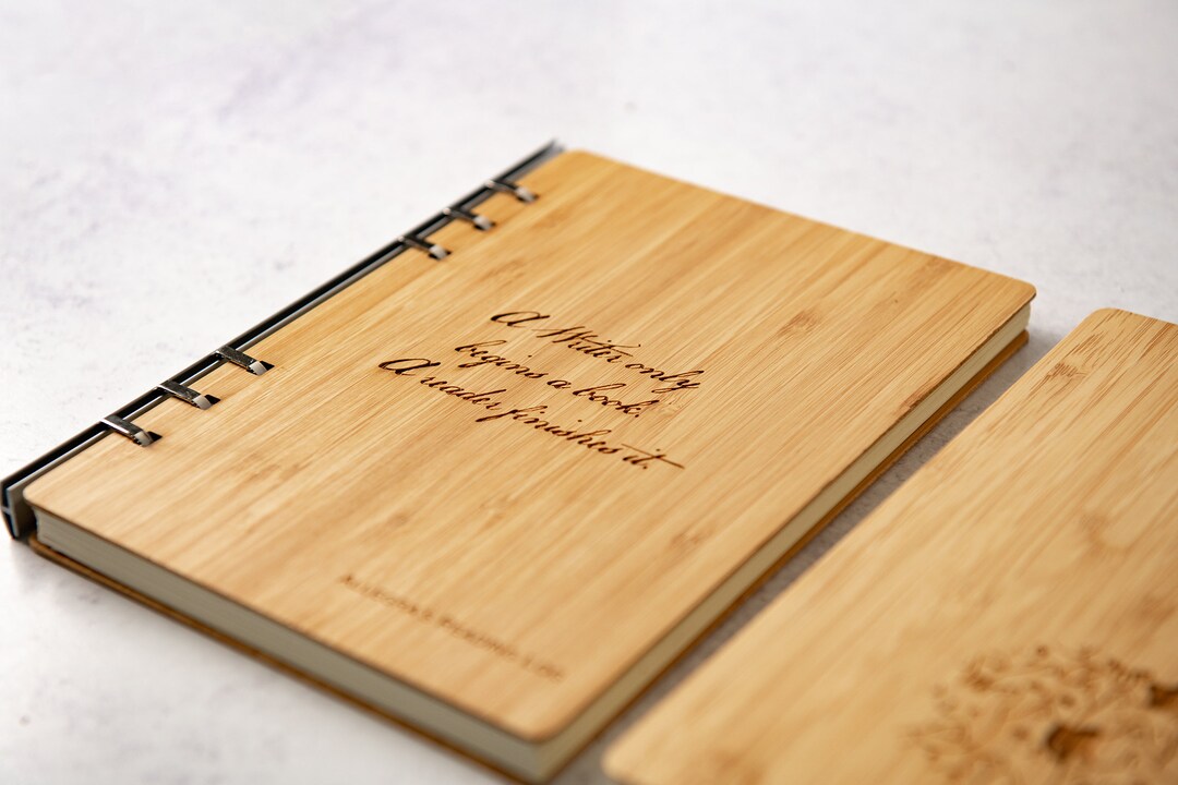 Personalized Wood Notebook by Left Coast Original - Etsy