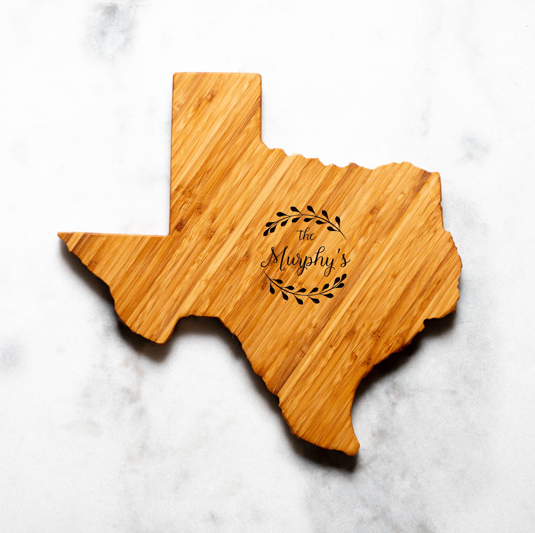 Personalized Texas State Shaped Cutting Board by Left Coast - Etsy