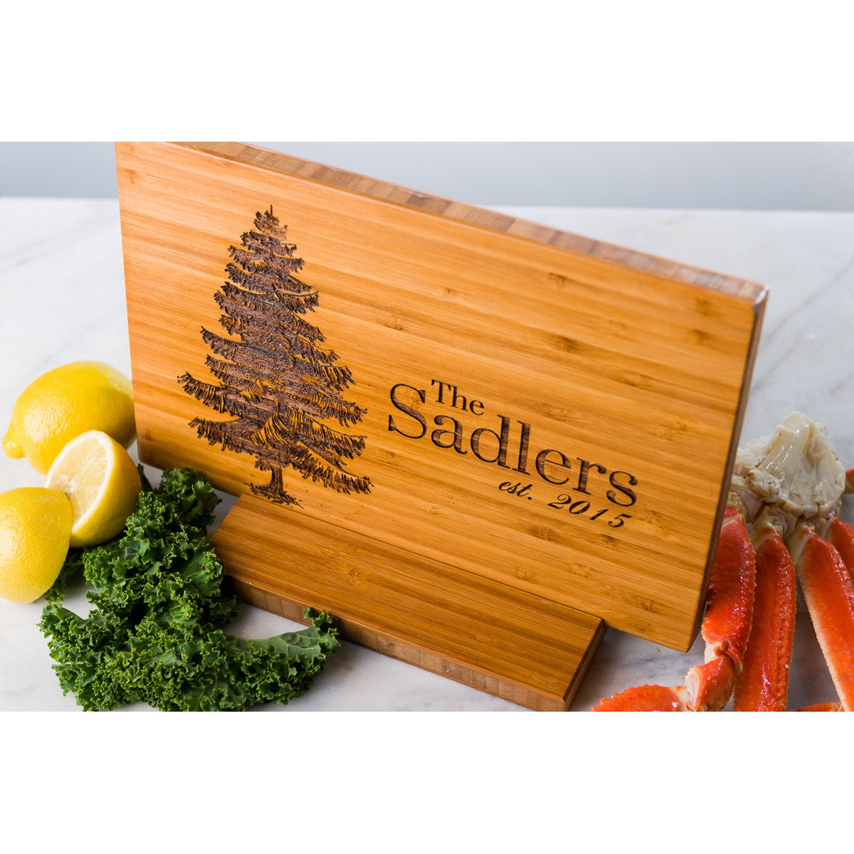 Personalized Engraved Pine Tree Cutting Board by Left Coast - Etsy