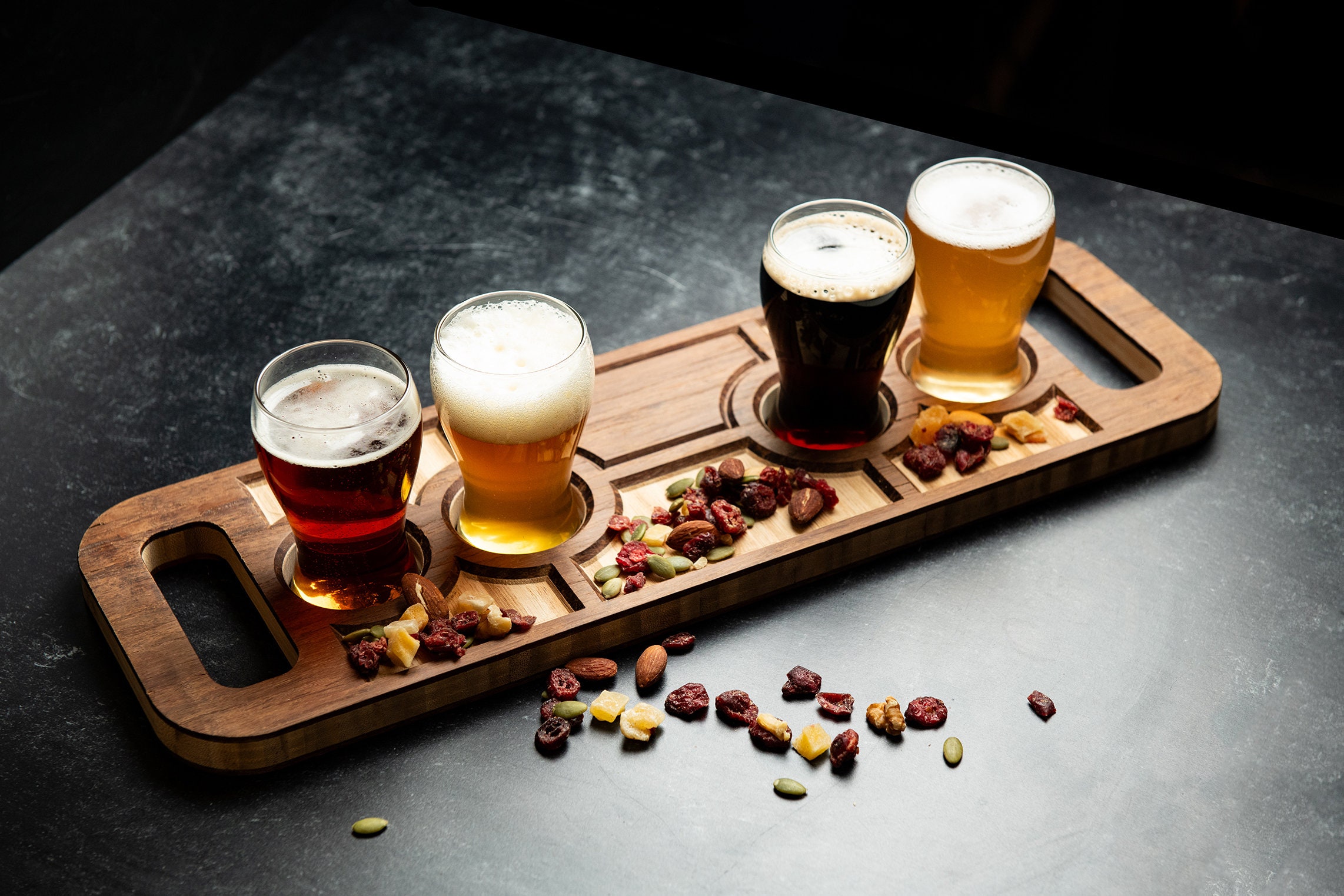 Personalized Beer Flight Tray With Optional Beer Glasses - Etsy