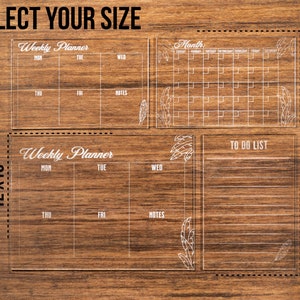 Engraved Laser Cut Acrylic Calendars and To-do Lists by Left Coast ...