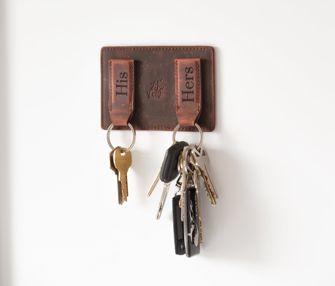 Personalized Wall Mounted Magnetic Leather Keychain - the Key West by ...
