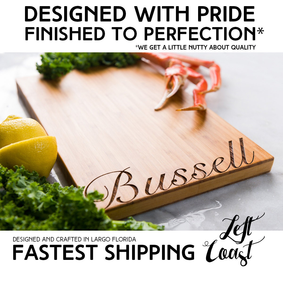Personalized Engraved Pine Tree Cutting Board by Left Coast - Etsy