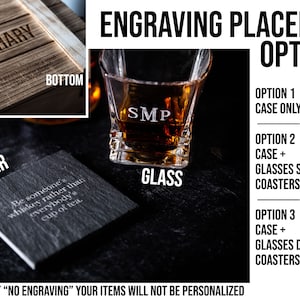 Personalized Whiskey Box Set, Engraved Whiskey Glasses, Custom Whiskey ...