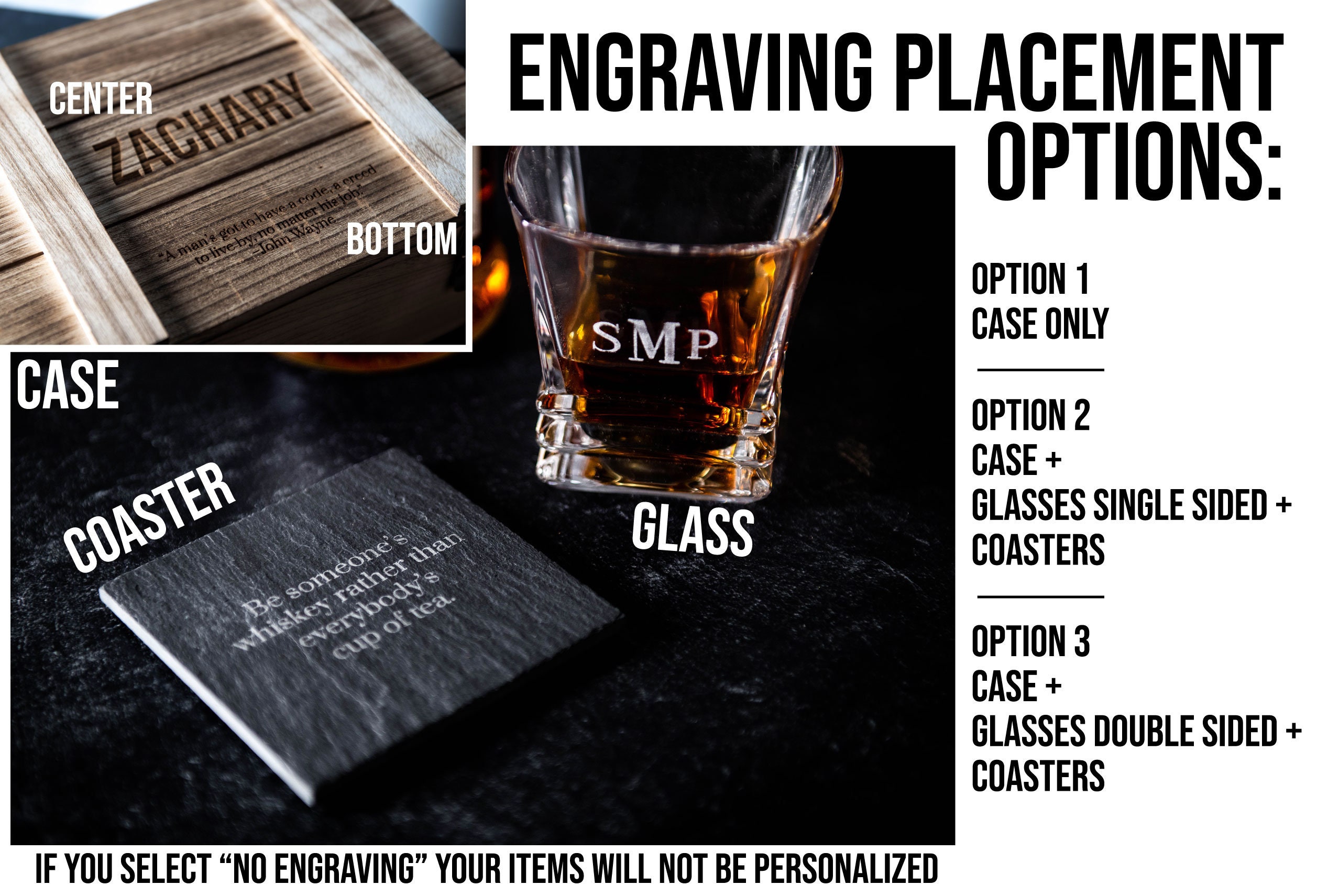 Personalized Whiskey Box Set, Engraved Whiskey Glasses, Custom Whiskey ...