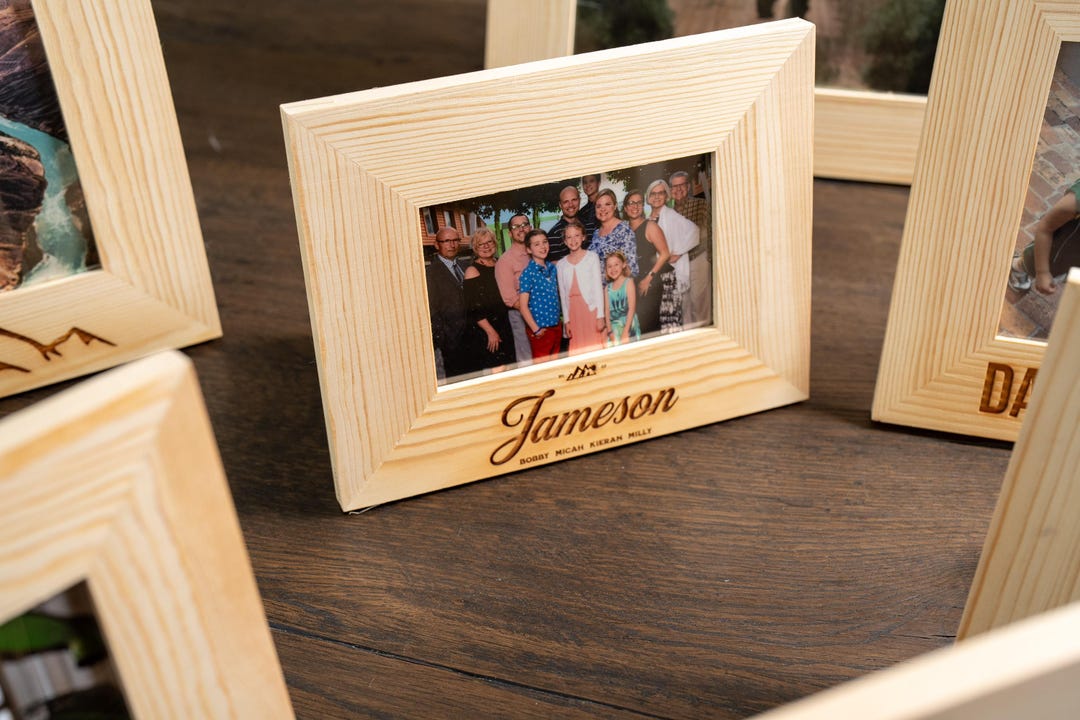 Personalized Wood Picture Frames - Etsy