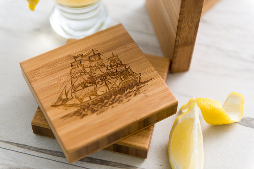 Engraved Nautical Sailing Coasters by Left Coast Original - Etsy