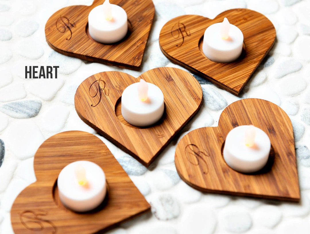 Personalized Engraved Tea Light Holders by Left Coast Original - Etsy