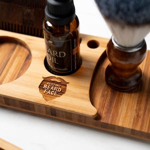 Personalized Beard Kit Caddy, Bathroom Organizer for Men, Gift for Him ...
