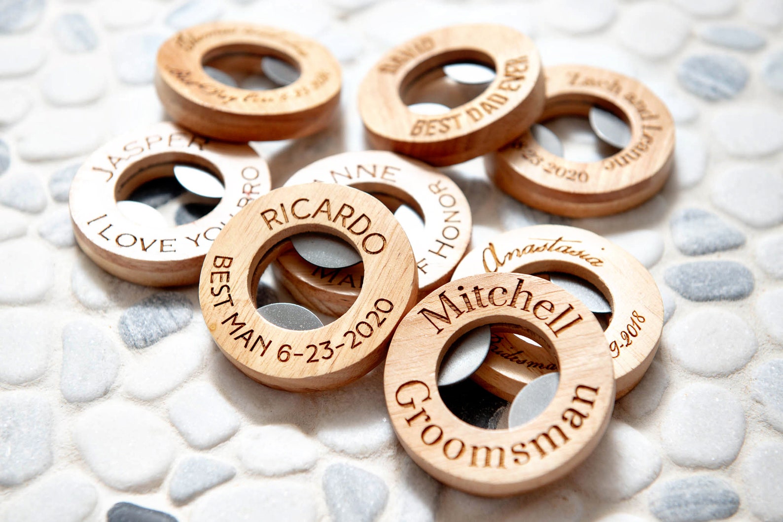 Personalized Engraved Circle Bottle Openers - Etsy