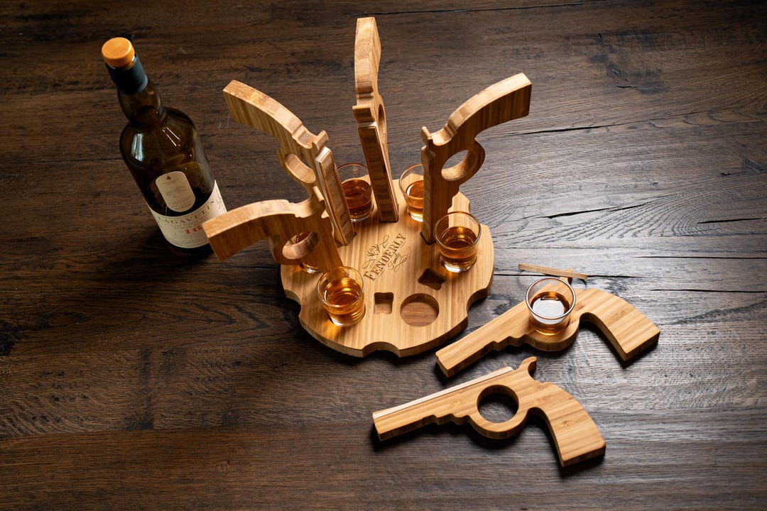 Six Shooter and Shoot Your Shot Serving Tray - Etsy