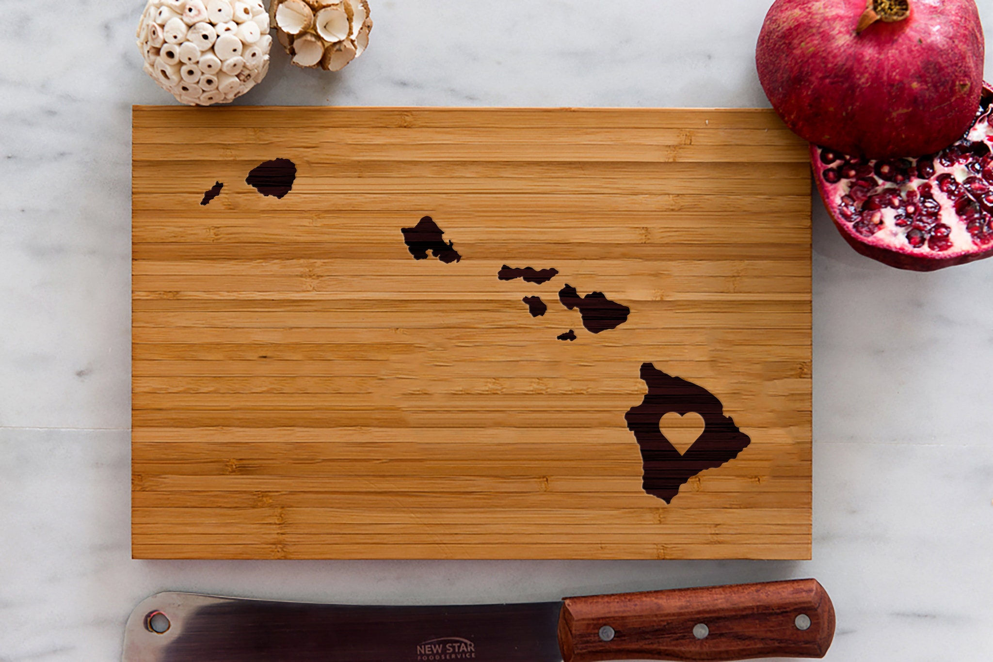 Personalized Hawaii State Engraved Cutting Board by Left Coast - Etsy