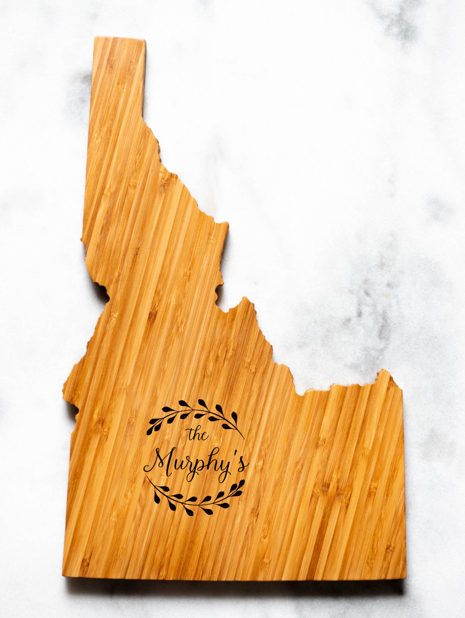 Personalized Idaho State Shaped Cutting Board by Left Coast | Etsy