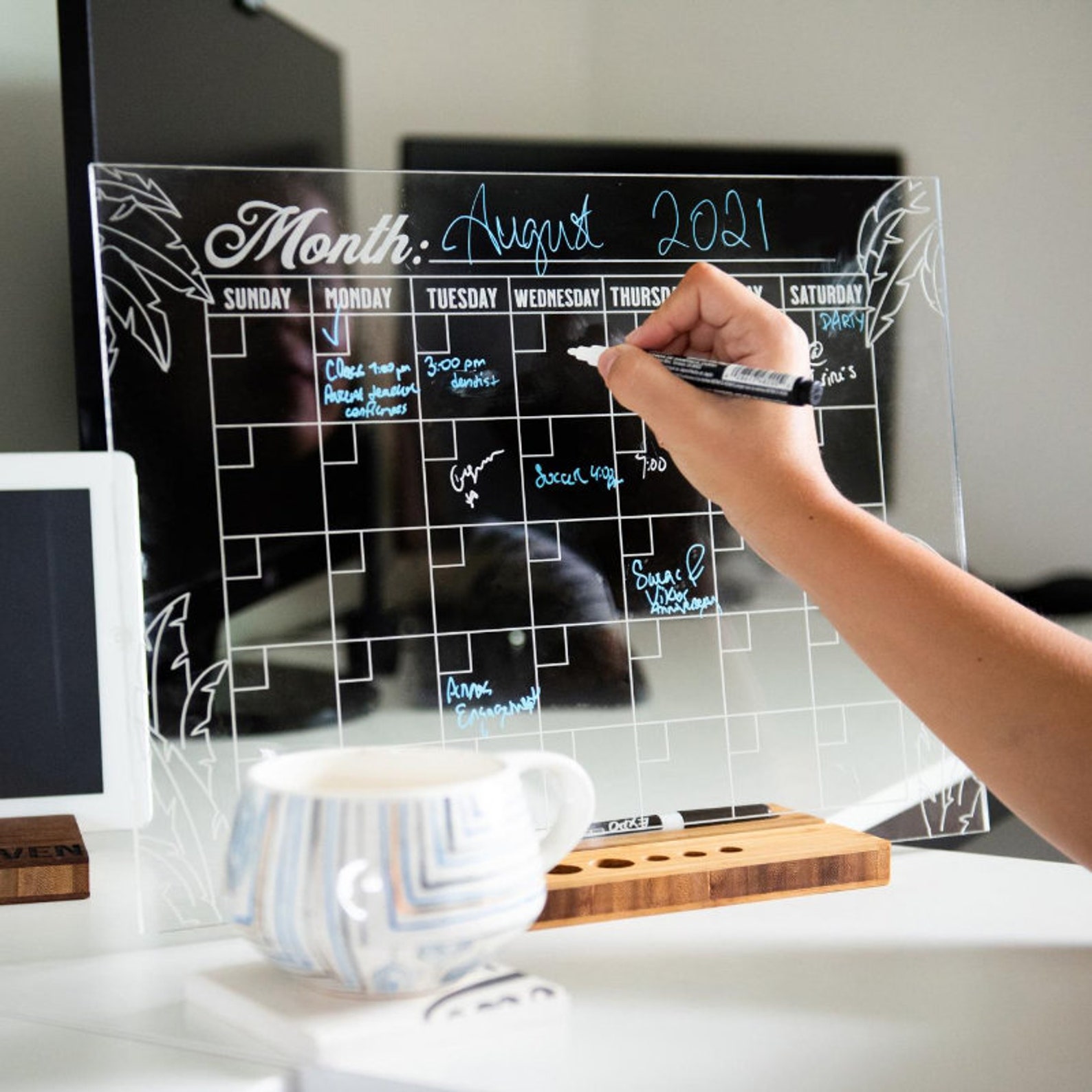 Engraved Laser Cut Acrylic Calendars and To-do Lists by Left Coast ...