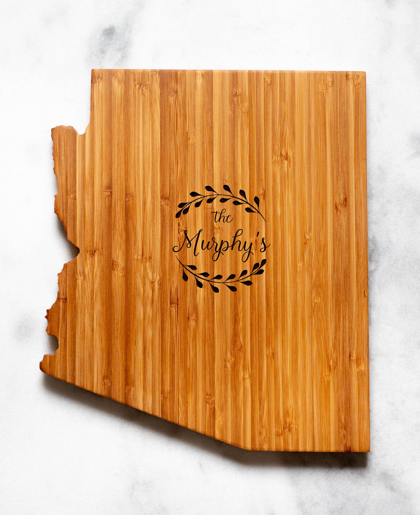 Personalized Arizona State Shaped Cutting Board by Left Coast | Etsy