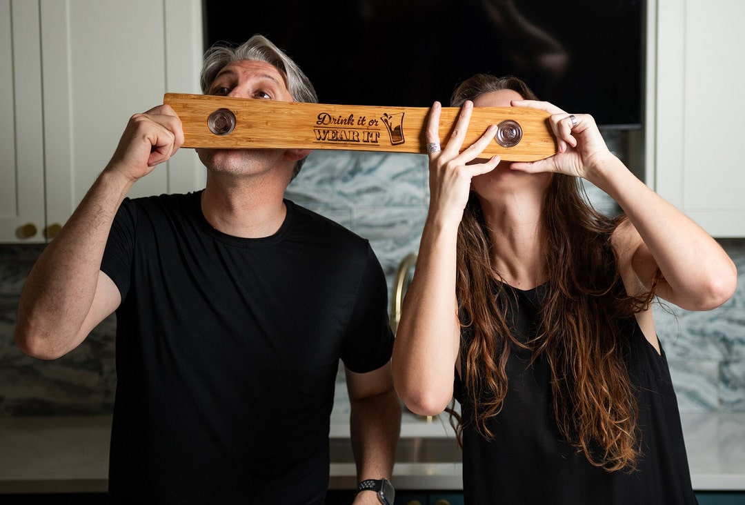 Personalized Wood Shot Plank, Ski Board for Shots, Two Person and ...