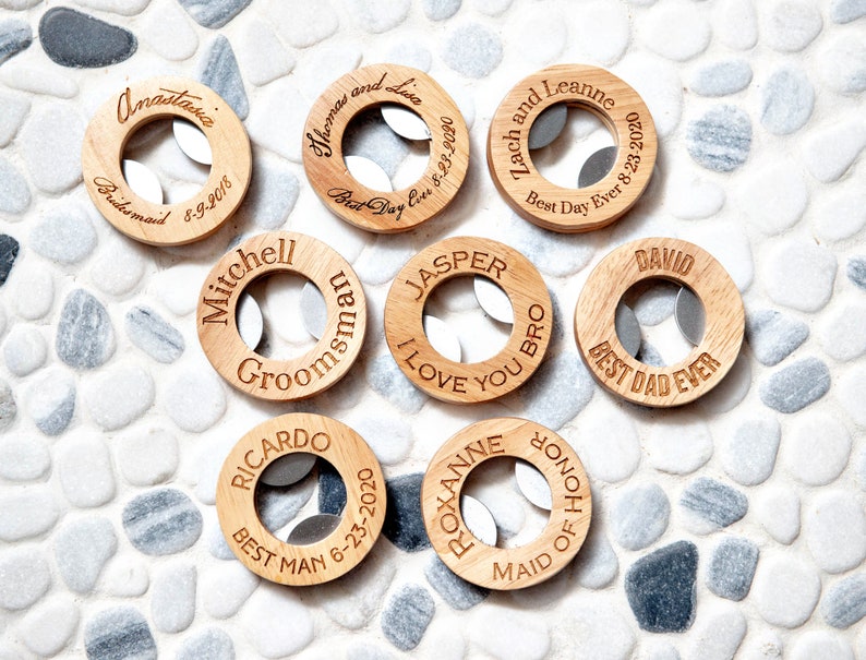Personalized Engraved Circle Bottle Openers - Etsy