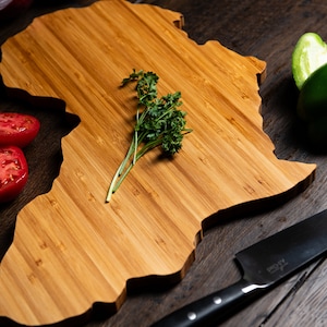 Africa Shape Serving and Cutting Board - Etsy