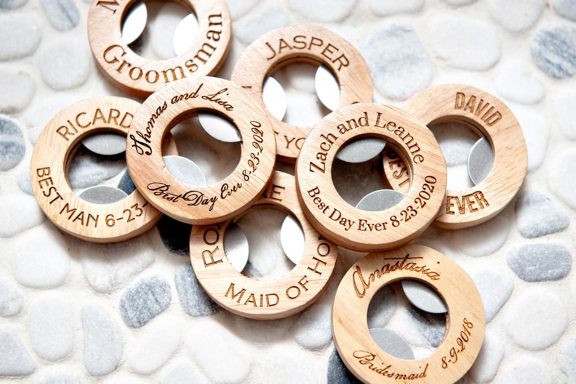Personalized Engraved Circle Bottle Openers - Etsy